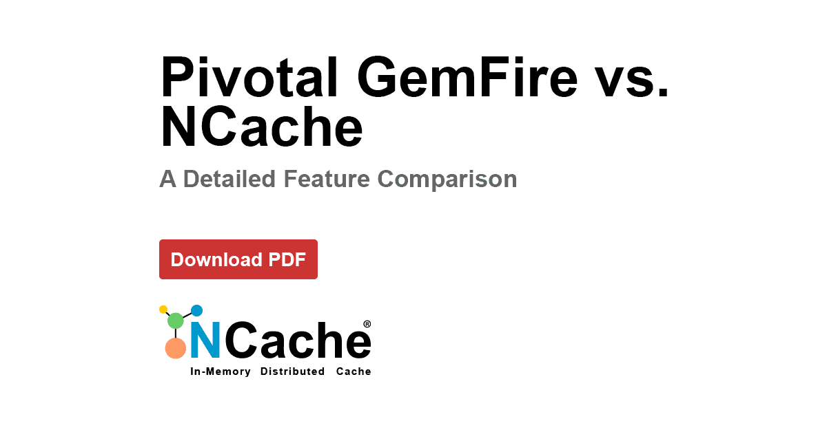 NCache vs VMware GemFire: una comparación detallada de funciones